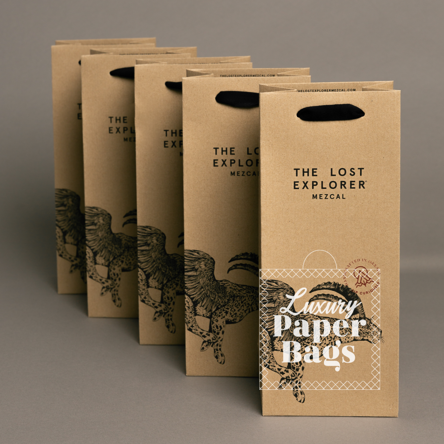 Printed Kraft Paper Bags | Kraft Gift Bags | Luxury Paper Bags